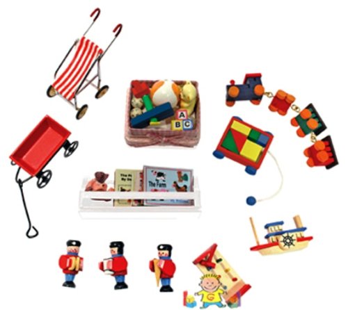 Amazon.com: Melissa & Doug Deluxe Doll-House Nursery Room Accessories ...
