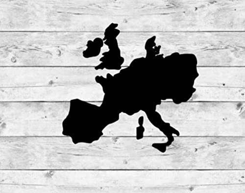 Amazon.com: Europe Vinyl Stickers, Decal, Europe Decorations, Party ...