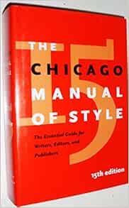 Amazon.com: The Chicago Manual of Style: 9780321115836: University of ...