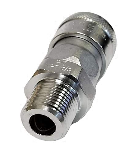 Nitto Kohki Hi Cupla 30SM-NPT Quick Connect Pneumatic Coupler Socket, 3/8" Size, Male, NPT ...