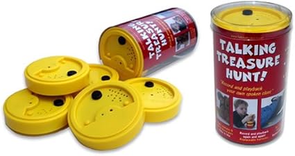 Talking Products, Talking Tins Treasure Hunt, Includes 6 Yellow Talking ...