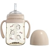 Amazon.com: UBMOM No-spill, Backflow prevention Sippy Cup with Straw, PPSU Learner Cup with ...