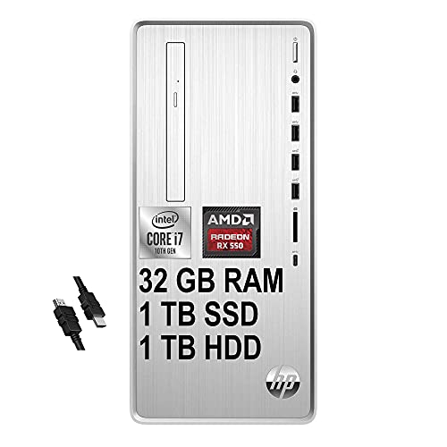 2021 Flagship HP Pavilion Gaming Tower Desktop 10th Gen Intel Octa-Core ...