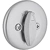 Kwikset 663 Deadbolt Unkeyed Deadbolt Lock, Satin Chrome Round Interior ...
