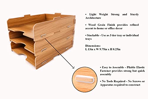 Inbox Tray for Desk Stackable Letter File Tray Organizer for Incoming ...