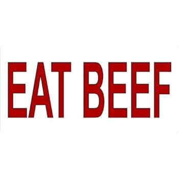 Amazon.com: Beef License Plate - Beef Farmer Car Tag - It's What's for ...