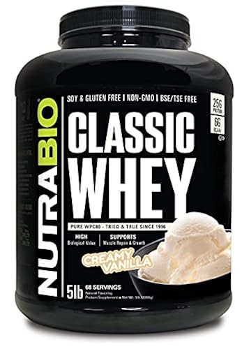 NutraBio Classic Whey Protein Powder- 25G of Protein Per Scoop - Full ...