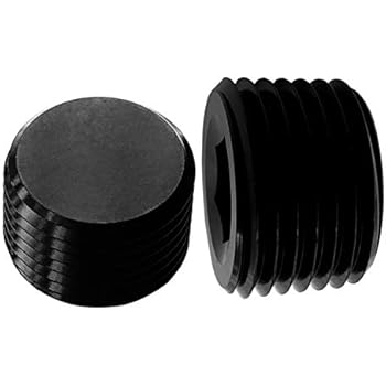 Amazon.com: Aluminum 1/8 NPT Male Thread Allen Head Socket Pipe Plug ...