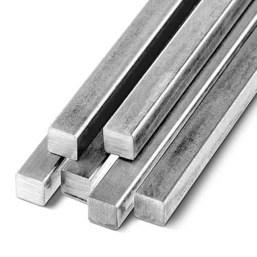 MorningRo 6 Pieces 5/16" x 5/16" x 12" A36 Square Steel Rod Bar Steel ...