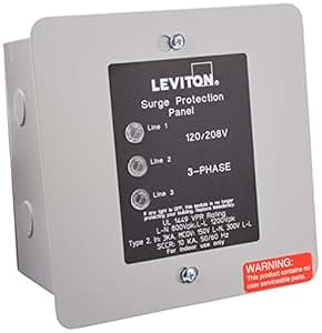 Amazon.com: Leviton 51120-3 3-Phase Panel Protector, 120/208-Volt: Home ...