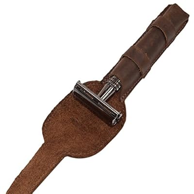 Leather Double Edge Safety Razor Protective Travel Case | Escape Waste