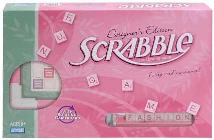 Amazon.com: Hasbro Designer's Edition Scrabble-Pink: Toys & Games