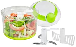 Brieftons QuickPull Food Chopper: Powerful Manual HandHeld Chopper ...