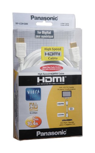 Panasonic HDMI Cable - 5m - White: Amazon.co.uk: Electronics