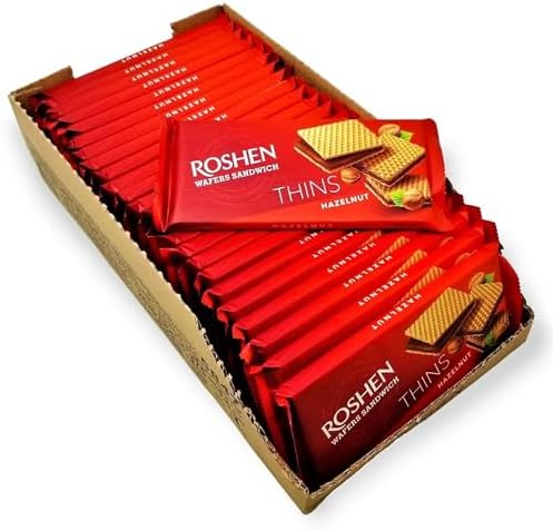 Roshen Wafers Sandwich Thins Milk Vanilla 25 x55 g price in Saudi Arabia | Amazon Saudi Arabia ...