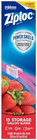 Ziploc Easy Zipper Storage Bags, Gallon Size price in Saudi Arabia ...