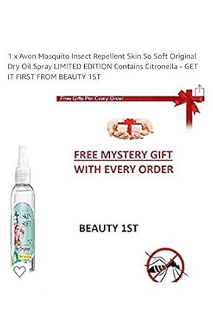 1 x Avon Mosquito Insect Repellent Skin So Soft Original Dry Oil Spray ...