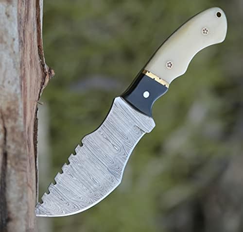 WARIVO KNIFE Tracker Knife 9.5" Hunting knife Fixed Blade Knife with ...