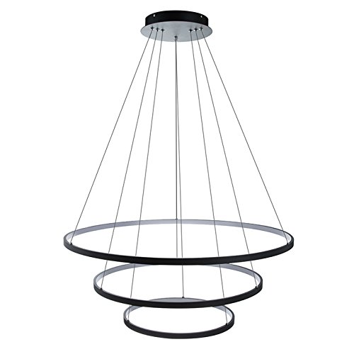 LightInTheBox 90W Pendant Light Modern Design LED Three Rings ...