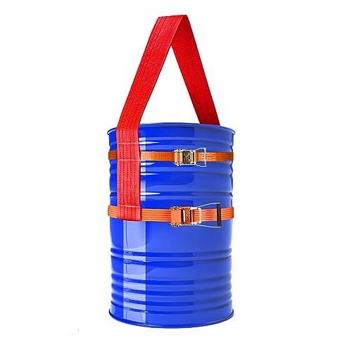 Drum Handling Lifting Sling for 55 Gallon Drum with 2 Pack Adjustable ...