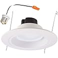 Halo 6 in. White LED Recessed Lighting Trim - Led Household Light Bulbs ...