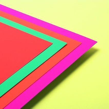 A3 Paper Day Glo Assorted Colours Fluorescent 100GSM Pack Size : 25 ...