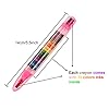BBTO 20 Pieces Stackable Crayons for Kids Buildable Rainbow Glitter ...