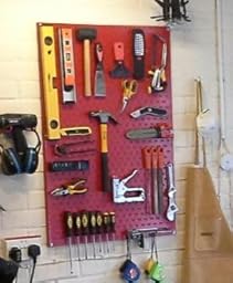 GARAGE STEEL TOOL RACK WALL MOUNTED 610x15x900: Amazon.co.uk: DIY & Tools