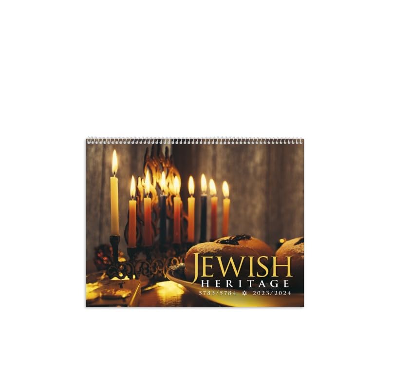 Jewish Wall Calendar Year 5784/2023-2024 Spiral Bound 13 Month Calendar ...