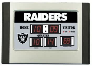 Amazon.com : Oakland Raiders Scoreboard Desk Clock : Sports Fan Alarm ...