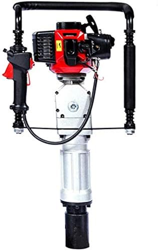 T Post Farm Fence Gasoline Pile Driver, Gas Powered T Post Driver 2-Stroke 52CC 2.3HP Single ...