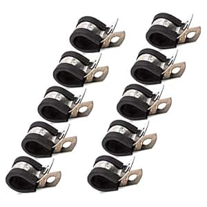 Amazon.com: 3/8 Fuel Line Tubing Mounting Clamps Stainless Steel Cable ...