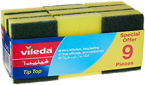 Vileda Tip Top Dish Washing Medium Foam Sponge Scourer Promo Long ...