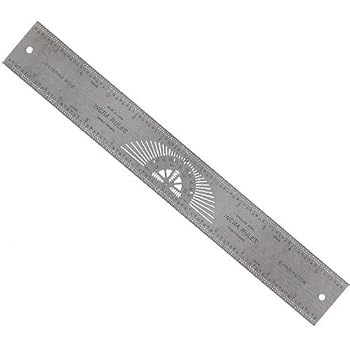 Stainless Steel Center Finding Ruler. Ideal for Woodworking, Metal Work ...