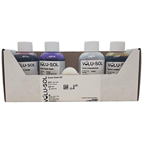 Volu-Sol Gram Stain Kit - Distinguish Gram-Positive from Gram-Negative ...