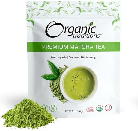 Organic Traditions Premium Matcha Tea | 100g (3.5oz) | Pure Japanese ...