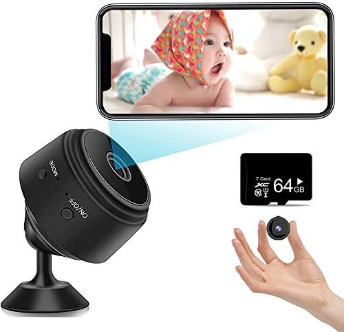 Mini Spy Camera 1080P Hidden Camera (Include a 64G SD Card), with Audio ...