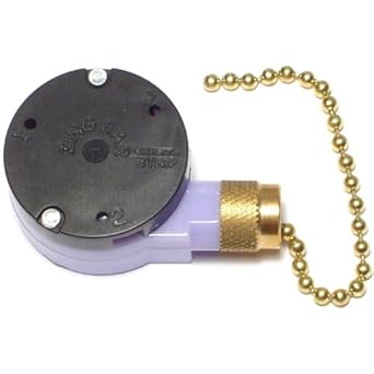 3 Speed Pull Chain Switch (2 pieces): Electrical Outlet Switches ...