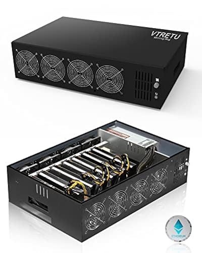 VTRETU GPU Complete Mining Rig Case with 8 GPU Mining Motherboard and ...