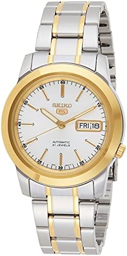 Seiko Men's Seiko 5 Automatic Watch With Analog Display And Stainless ...