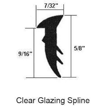Clear 5/8" Wide Vinyl Glazing Spline - 18 ft Roll - Screen Door ...