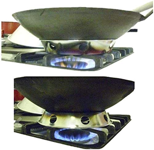 QHTY Wok Ring, Steel Wok Rack Wok Stand is Suitable for Kitchen Wok, 7 ...