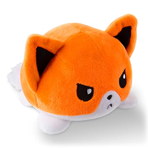 TeeTurtle - The Original Reversible Fox Plushie - Orange - Cute Sensory Fidget Stuffed Animals ...