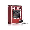 [1 Pack] NEL Fire Alarm Conventional Dual Action Manual Call Point Wired Emergency Pull Station ...
