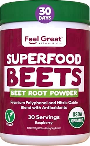 Organic Beet Root Powder Supplements by Feel Great Vitamin Co.| Beets ...