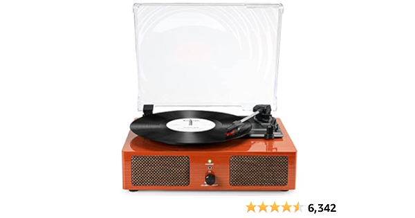 Record Player for Vinyl with Speakers Wireless Turntable for Records ...