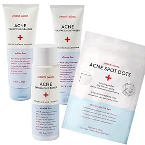 Amazon.com : Peach Slices Acne Spot Dots, Exfoliating Toner, Clarifying ...