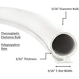 Gray Bulb Type Weatherstrip, 3/16" Width, 3/16" Backing - 20 Ft ...