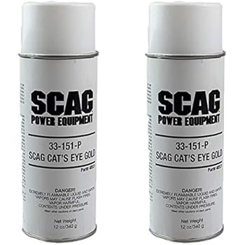 Amazon.com : SCAG 2PK Genuine OEM 12oz Can Orange Cat's Eye Gold Spray ...