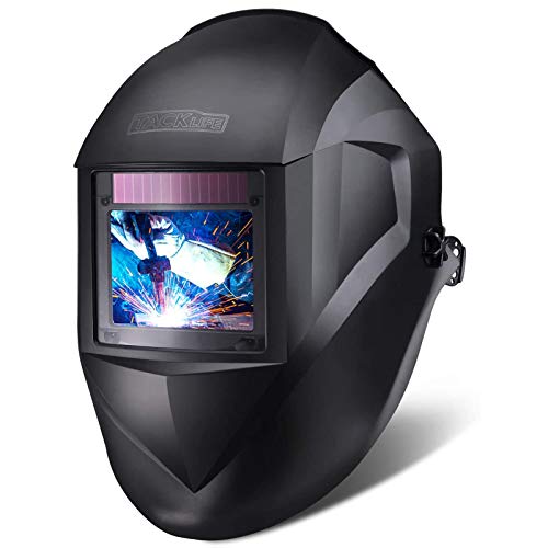 TACKLIFE Professional Welding Helmet Auto Darkening, 3.94"x2.87" Large ...